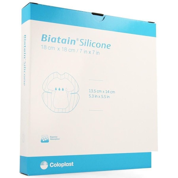 Biatain Silicone Talon 18 x 18 cm COLOPLAST - ATPM Services
