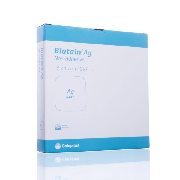 Biatain pansement AG Non Adhésive 15 x 15 cm COLOPLAST - ATPM Services