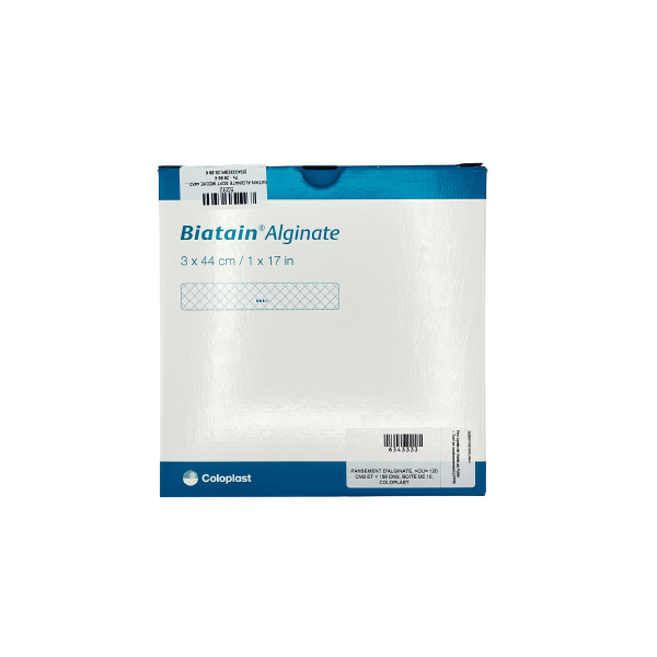 Mèche Biatain à base d'Alginate et CMC 15x15 cm COLOPLAST